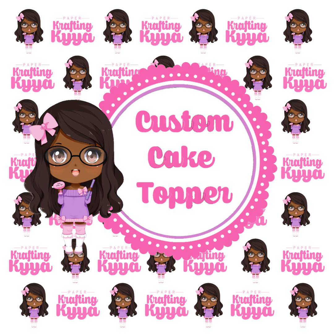 Custom Cake Topper- Any theme – PaperKraftingKyya