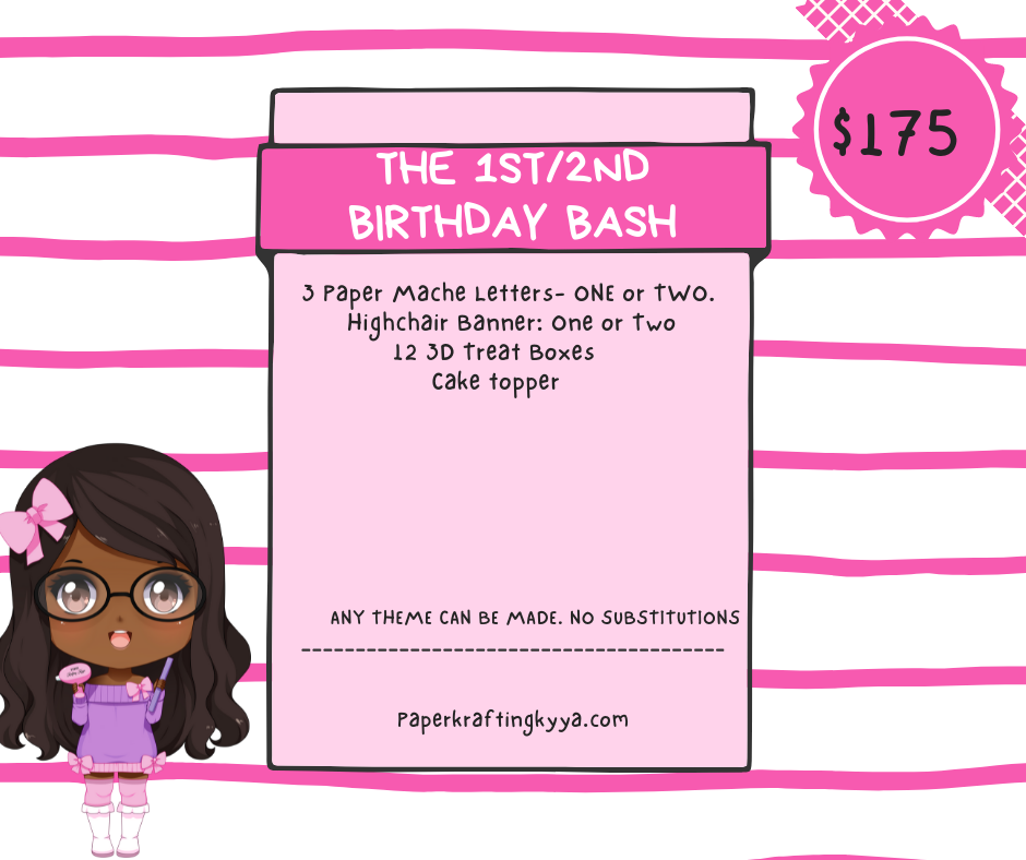1st/2nd Birthday Bash Bundle – PaperKraftingKyya