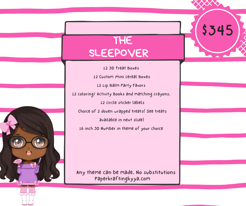 Sleepover Party Bundle – PaperKraftingKyya